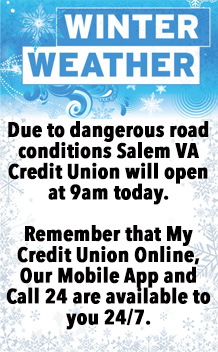 9am opening | SalemVA Credit Union