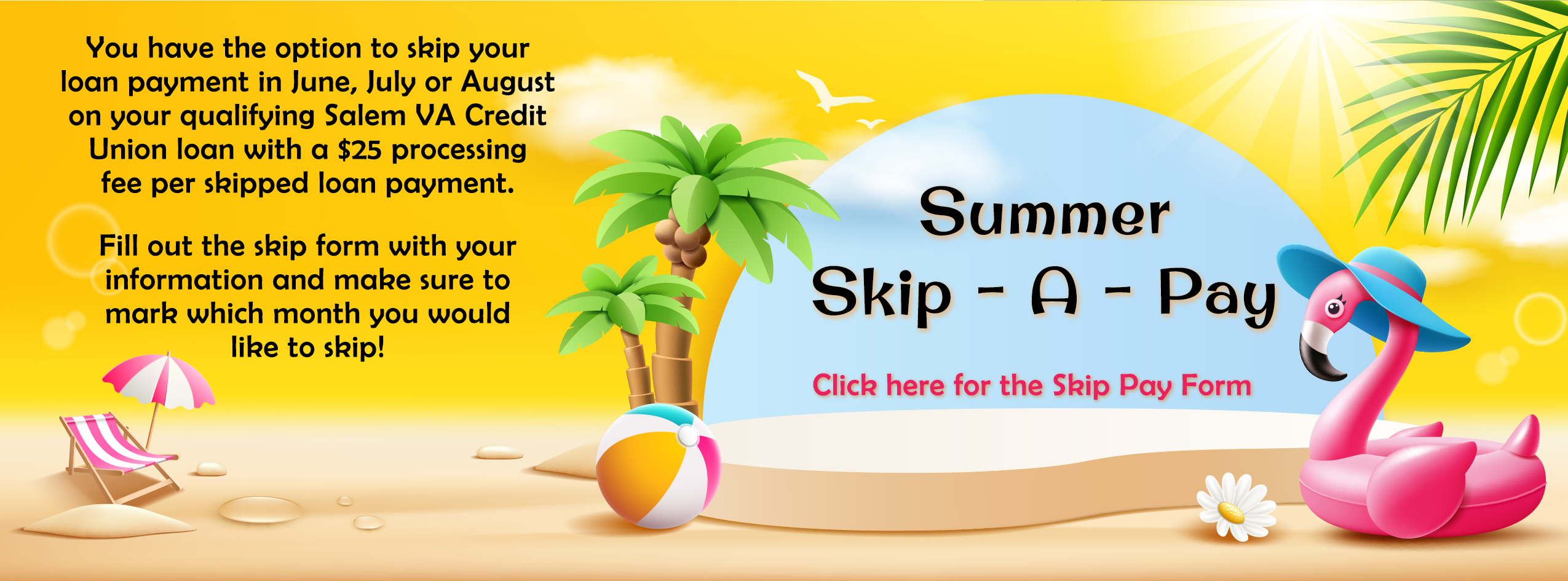 2025 Summer Skip Pay | SalemVA Credit Union